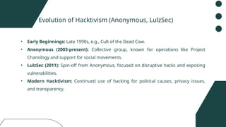 History of Cyber security (informative). | PPTX