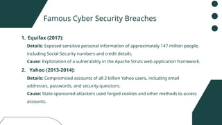 History of Cyber security (informative). | PPTX