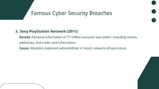 History of Cyber security (informative). | PPTX