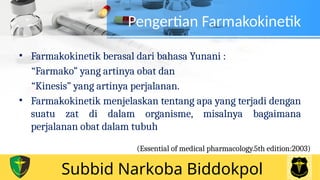 FARMAKOKINETIK NARKOBA DAN BAHAYANYA BAGI TUBUH | PPT