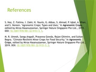 2.Agronomic Crops. Their types and uses. | PPTX