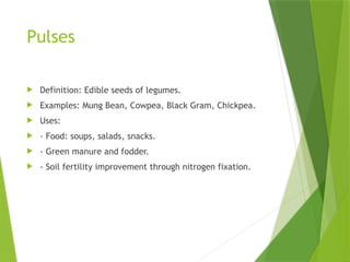 2.Agronomic Crops. Their types and uses. | PPTX