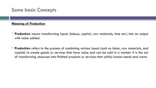 Theory of Production is the name of the ppt | PPT
