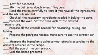 Baking Problems and Solution in Bread and Pastry Production NC2 | PPT