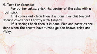 Baking Problems and Solution in Bread and Pastry Production NC2 | PPT