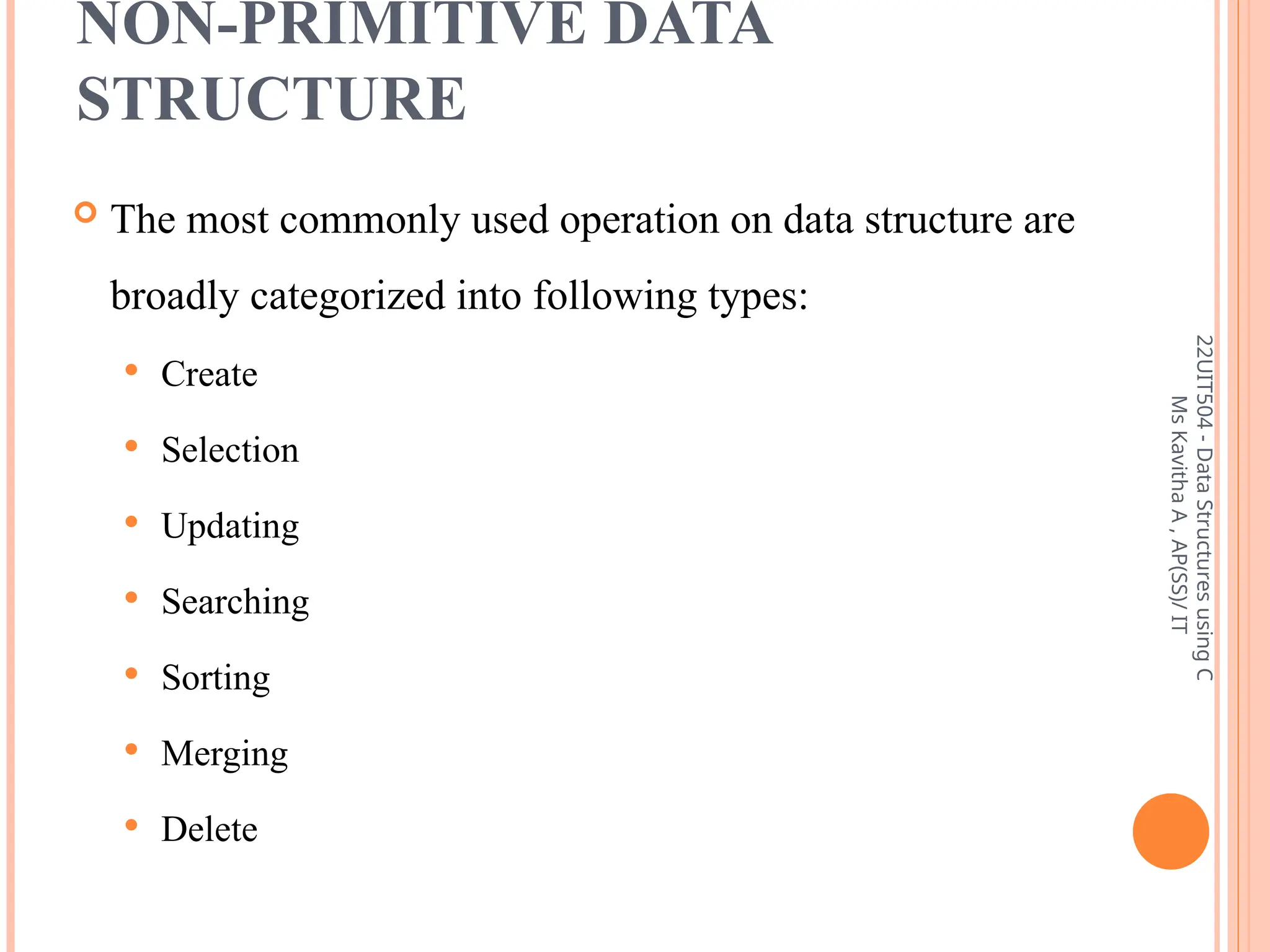 Introduction To Data Structures Abstract Data Types Classification