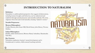 Schools of Thought in Philosophy of Education-Naturalism | PPTX