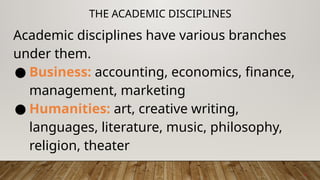 EAPP PRESENTATION ON ACADEMIC TEXTS ACROSS DISCIPLINES | PPTX