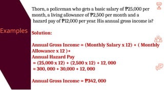 2.GROSS AND NET EARNINGS FOR GRADE 11 STUDENTS | PPTX