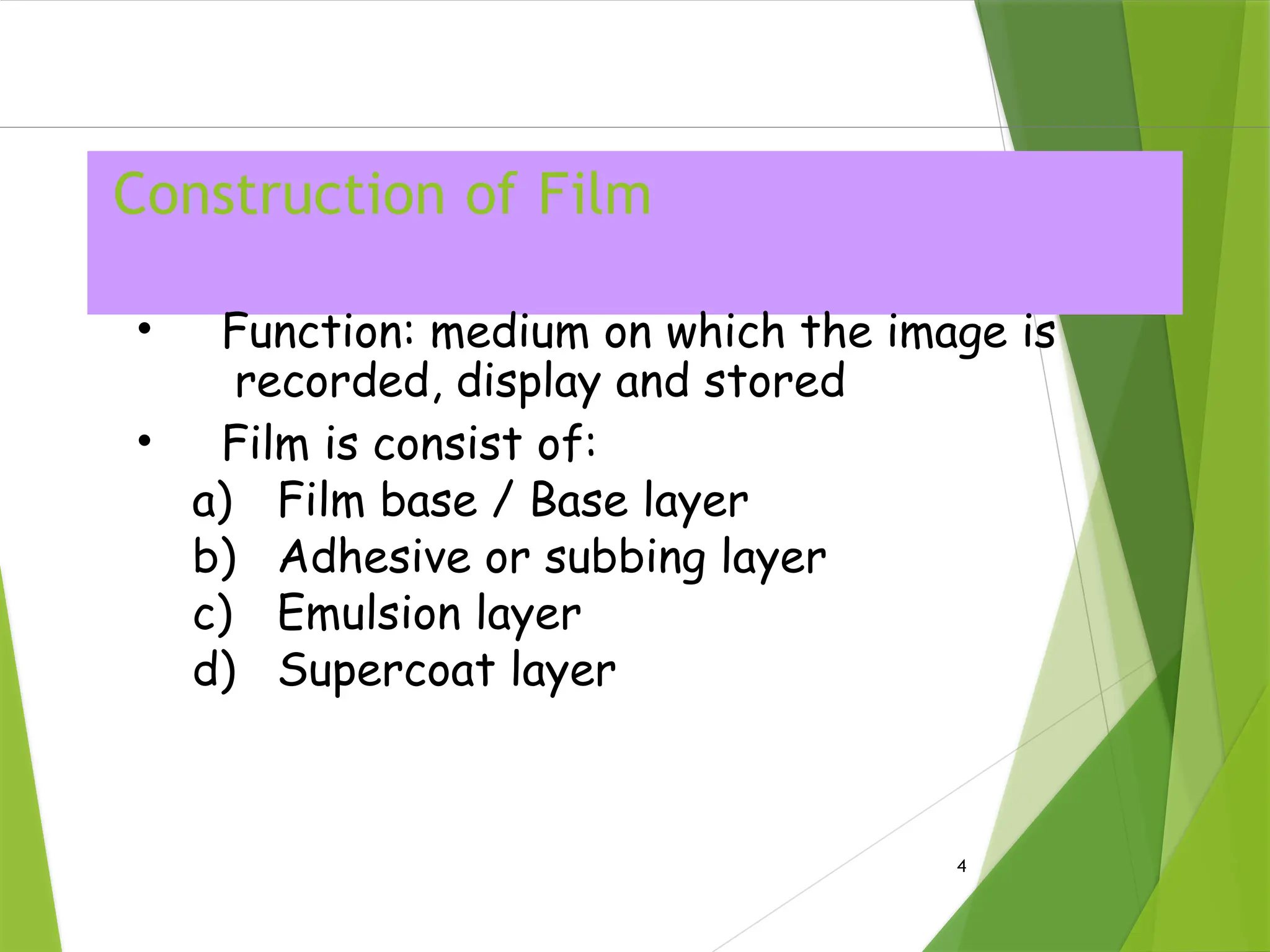 2. RADIOGRAPHIC FILM in Medical Imaging. | PPTX