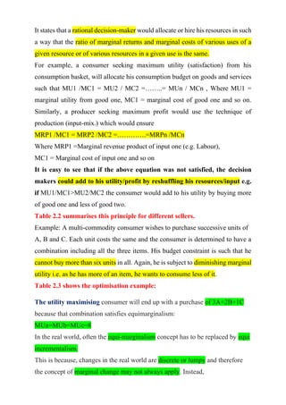 Basic economics principles and Marginal analysis | PDF