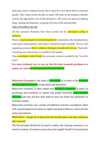 Basic economics principles and Marginal analysis | PDF