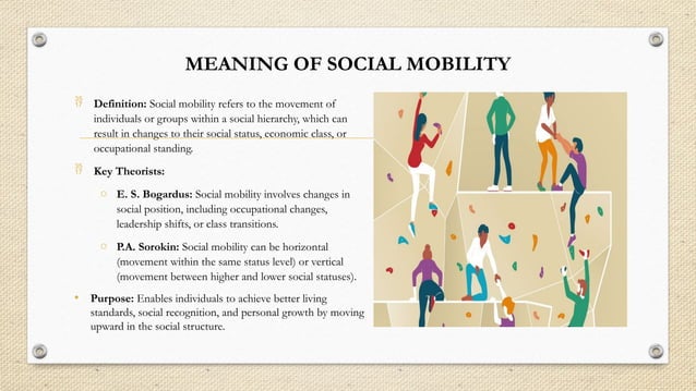 Social Mobility- Meaning, Forms and Factors | PPTX