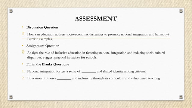 Role of Education in National Integration and Harmony | PPTX