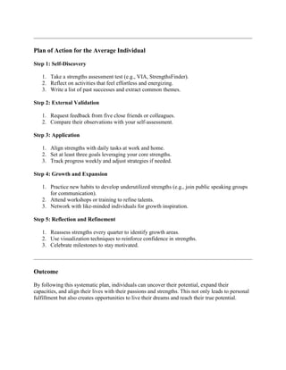 How to Identify Your Strengths by Raghava Reddy | PDF