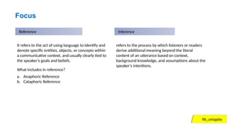 Reference and Inference in Pragmatic Context | PPT