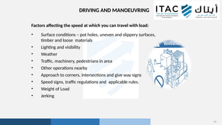 2. FLT Operational safety course, tells you about the forklift | PPTX