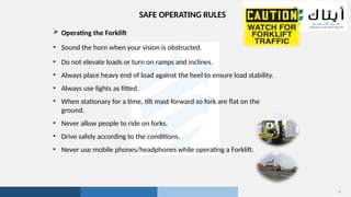 2. FLT Operational safety course, tells you about the forklift | PPTX