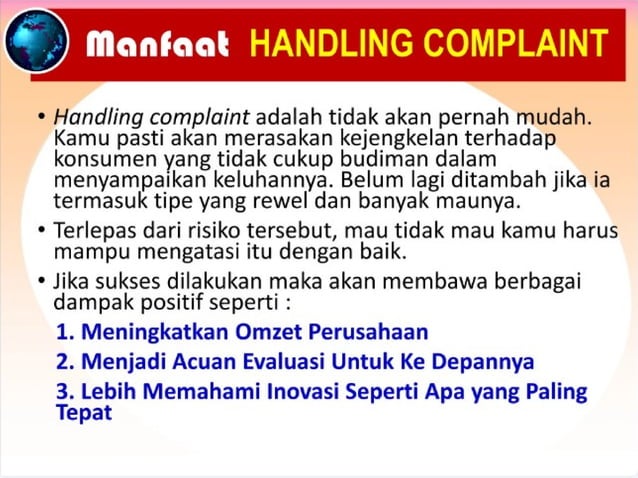 Manfaat Handling Complaints_Training "Effective HANDLING COMPLAINT".pptx
