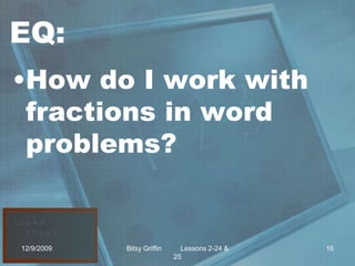 2 24 Fraction Word Problems | PPTX
