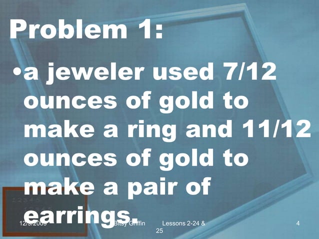 2 24 Fraction Word Problems | PPTX