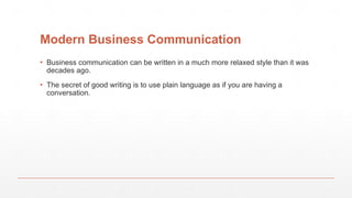 2. written communication for business communication | PPTX