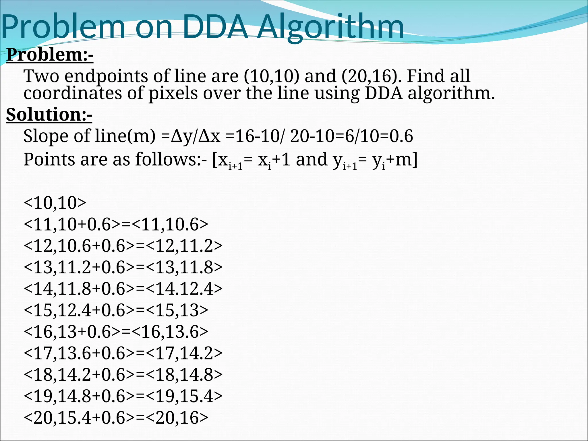 2.Line,circle drawing.ppt line circlw drawing algorith | PPT