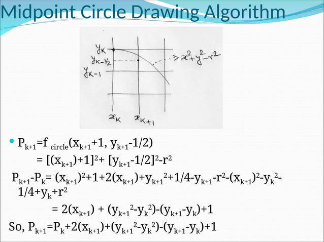 2.Line,circle drawing.ppt line circlw drawing algorith | PPT