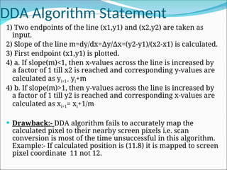 2.Line,circle drawing.ppt line circlw drawing algorith | PPT