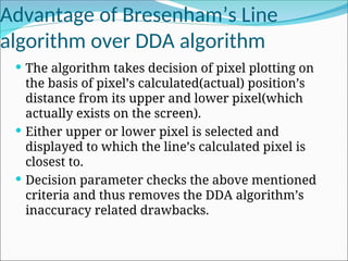 2.Line,circle drawing.ppt line circlw drawing algorith | PPT