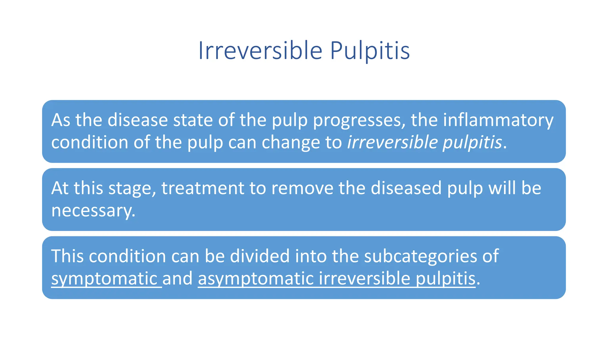 2. pulpitis, DENTAL PULP, PULP CHARACTHERISTICS | PDF