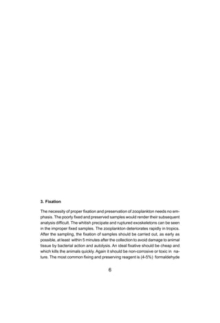 Zooplankton Methodology, Collection Zooplankton | PDF