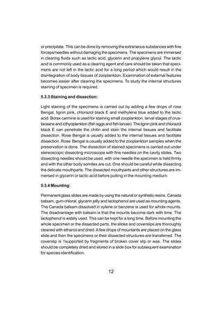 Zooplankton Methodology, Collection Zooplankton | PDF