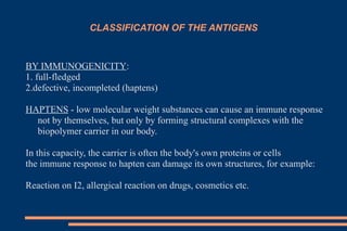 Antigens and antibody of human body part.ppt