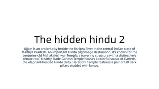 The Hidden hindu trilogy of book one Akshath gupta.pptx