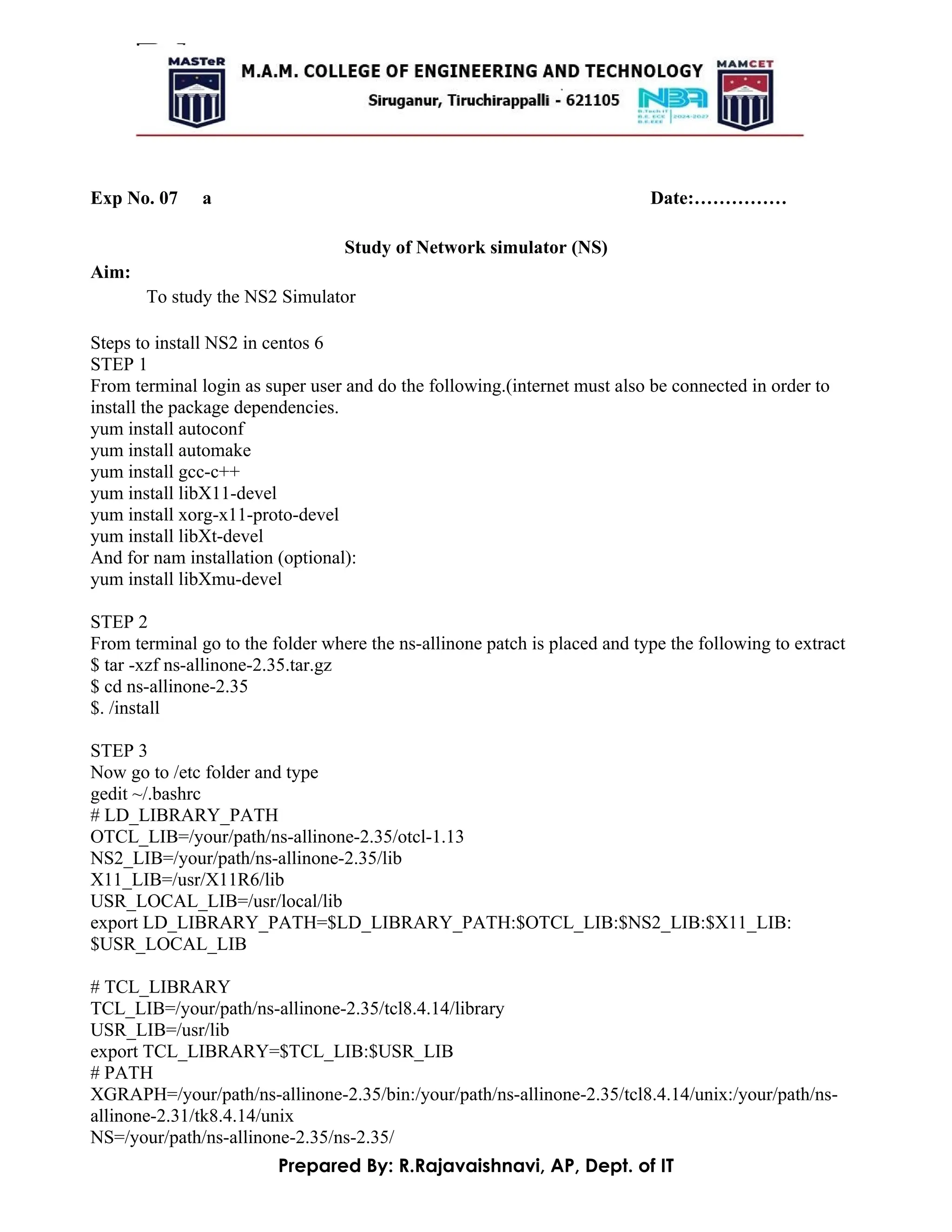 MASTER RECORD computer networks Anna University | DOCX