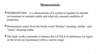 Lecture 2 homeostasis and basic concepts | PPTX