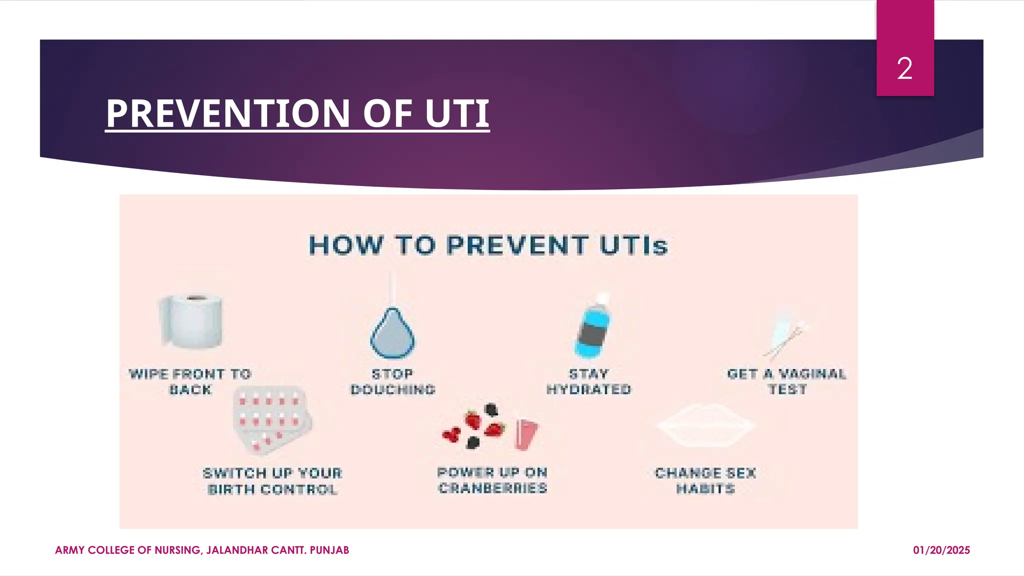 2. PREVENTION OF UTI and nursing management .pptx