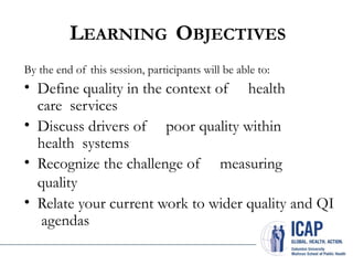 2. Intro to Quality.pptx for public health | PPTX