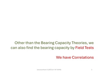 Bearing Capacity & Safe settlement pressure from Field Tests.pdf