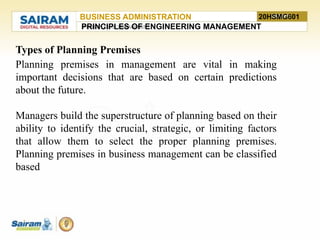 Policies and Planning premises - Principles of Management | PPT