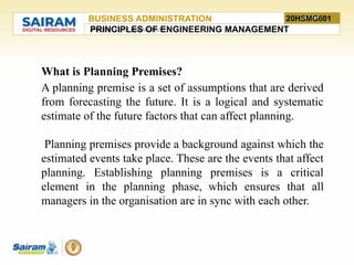 Policies and Planning premises - Principles of Management | PPT