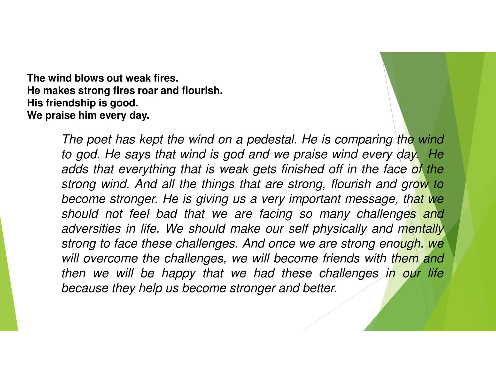 wind poem english class nine subramania bharati | PDF