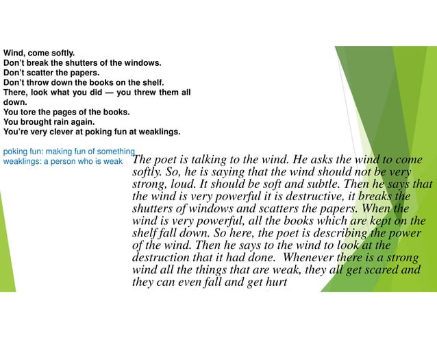 wind poem english class nine subramania bharati | PDF