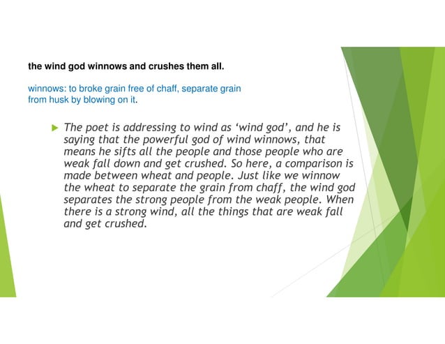 wind poem english class nine subramania bharati | PDF