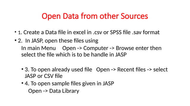 2. Introduction to JASP.pptx hhgggfcccffg | PPT