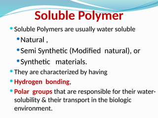Bio absorbable Polymers in Drug Delivery System .pptx