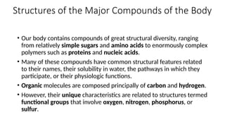 2. Structures of the Major Compounds of the Body.pptx