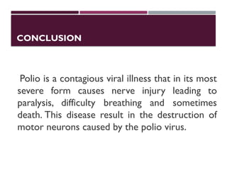 polio educational presentation for medical | PPTX