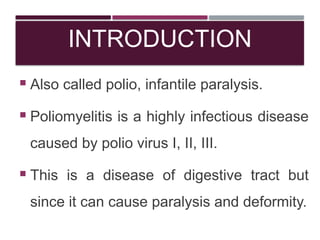 polio educational presentation for medical | PPTX
